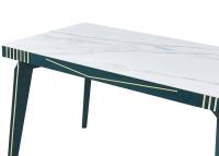 China Modern Light Luxury Rock Board Restaurant Dining Table for sale