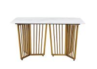 China Rockboard Rubber Wood Living Room Nordic Dining Table for sale