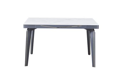 China Fashion Rock Board Family Dining Table Luxury Modern for sale