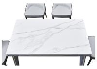 China Fashion Rock Board Family Dining Table Luxury Modern for sale