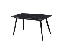 China 140x80x76cm Rock Sheet Restaurant Metal Dining Room Table for sale
