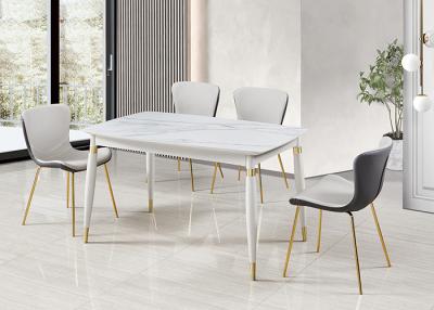 China Simple Solid Wood Rectangular Marble Dining Table for sale