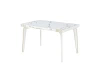 China ISO14001 Minimalist Marbled Stone Slate Dining Table for sale