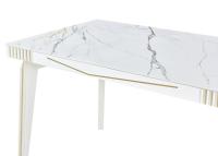 China ISO14001 Minimalist Marbled Stone Slate Dining Table for sale