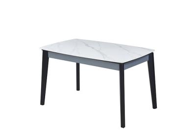 China Stylish Solid Wood ISO9001 Nordic Marble Dining Table for sale