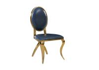 China ISO18001 Wear Resistant Leather Padded Dining Chairs for sale