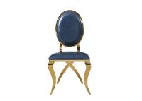 China ISO18001 Wear Resistant Leather Padded Dining Chairs for sale