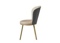China Solid Wood  Stainless Steel Modern Leather Chairs Dining for sale