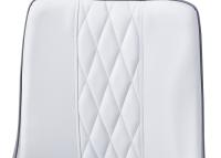 China Modern Stainless Steel Leather Padded Dining Chairs for sale