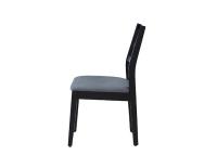China Simple And Stylish Black Upholstered Dining Room Chairs for sale