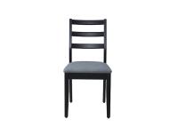 China Simple And Stylish Black Upholstered Dining Room Chairs for sale