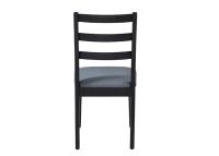 China Simple And Stylish Black Upholstered Dining Room Chairs for sale