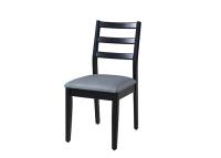China ISO9001 Dark Gray Upholstered Dining Chairs for sale