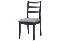 China ISO9001 Dark Gray Upholstered Dining Chairs for sale