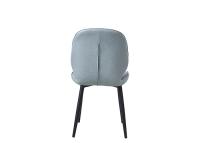 China Restaurant Iron Art Leather Padded Dining Chairs for sale