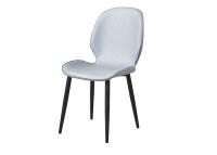 China Restaurant Iron Art Leather Padded Dining Chairs for sale