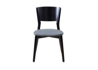 China Concise Artificial Gray Upholstered Dining Chairs for sale