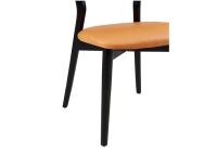 China Household Artificial Leather Sponge Padded Dining Chairs for sale