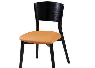 China Household Artificial Leather Sponge Padded Dining Chairs for sale
