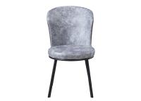 China Office Modern Light Gray Upholstered Dining Chairs for sale