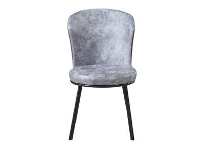 China Office Modern Light Gray Upholstered Dining Chairs for sale