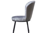 China Office Modern Light Gray Upholstered Dining Chairs for sale