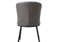 China ISO9001 Minimalist Grey Family Cushioned Dining Chairs for sale