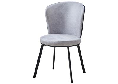 China ISO9001 Minimalist Grey Family Cushioned Dining Chairs for sale