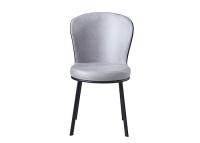 China Wrought Iron Family Grey Upholstered Dining Chair for sale