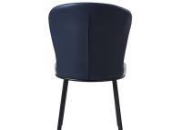 China Wrought Iron Family Grey Upholstered Dining Chair for sale
