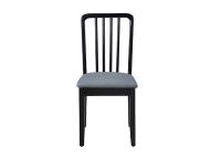 China Rubber Wood Sponge Brown Black Dining Chairs Upholstered for sale