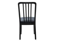 China Library Leather Grey Upholstered Dining Chairs With Oak Legs for sale