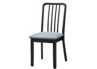 China Library Leather Grey Upholstered Dining Chairs With Oak Legs for sale