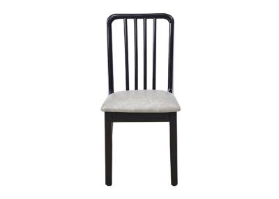 China Artificial Leather Sponge Wooden Upholstered Chairs , Upholstered Side Chairs Without Arms for sale