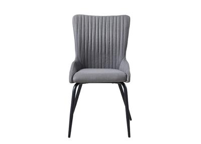 China Iron Art Restaurant Upholstered Seat Dining Chairs for sale