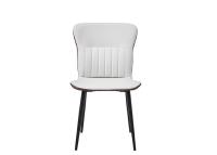 China Fashionable Metal Dining Chairs With Upholstered Seats for sale
