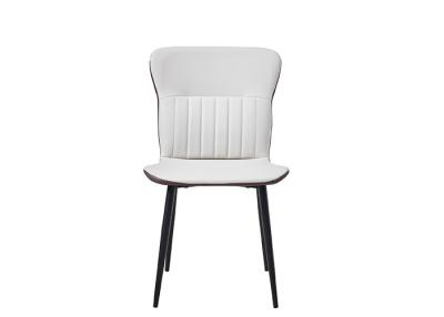 China Fashionable Metal Dining Chairs With Upholstered Seats for sale