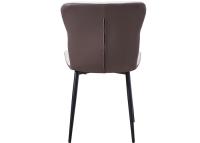 China Fashionable Metal Dining Chairs With Upholstered Seats for sale