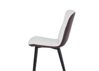 China Fashionable Metal Dining Chairs With Upholstered Seats for sale