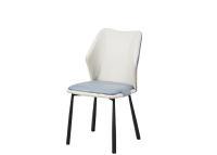China Office Fashion Gray Upholstered Dining Room Chairs for sale