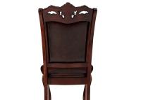 China Baking Lacquer Carving Upholstered Restaurant Dining Chairs for sale