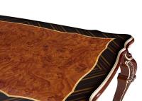 China French Paint Rectangular Marble Wood Dining Table for sale