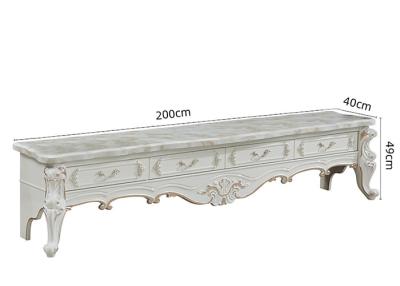 China 220cmx40cmx49cm Marble Coffee Table And TV Unit for sale
