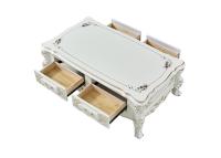 China MDF Baking Lacquer Carving Modern Living Room Coffee Table for sale