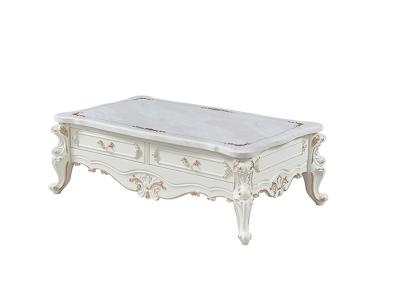 China Generous Granite Solid Wood TV Cabinet And Coffee Table Set for sale