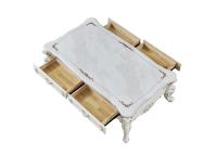 China Retro Noble And Elegant MDF Resin Dining Room Coffee Table for sale