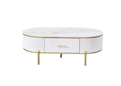 China Marbled Stone Plate Matching TV Stand And Coffee Table Set for sale