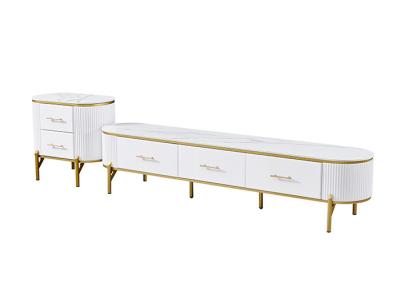 China Modern Rock Board Matching TV Stand And Dining Table for sale