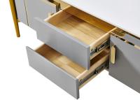 China ISO18001 Marble Stone Slab TV Unit Coffee Table Set for sale