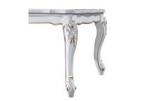China 80cmx130cmx75cm White Marble Top Dining Table for sale